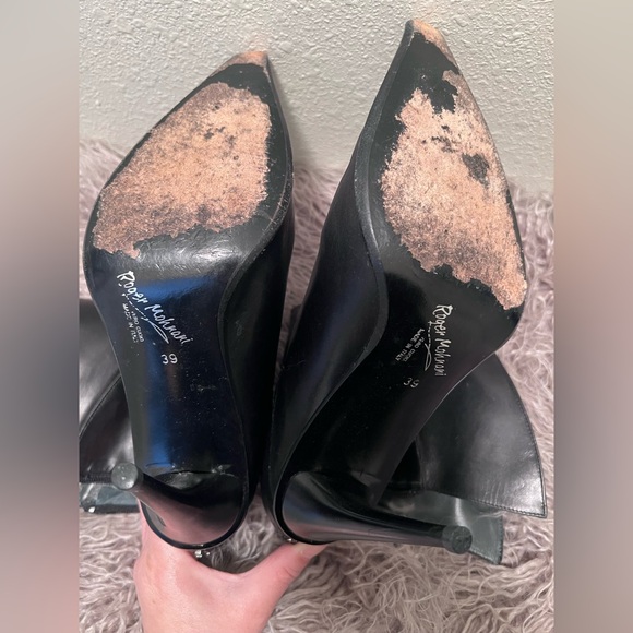 Roger Mohnani | Shoes | Roger Mohnani Italian Black Leather Boots Size ...